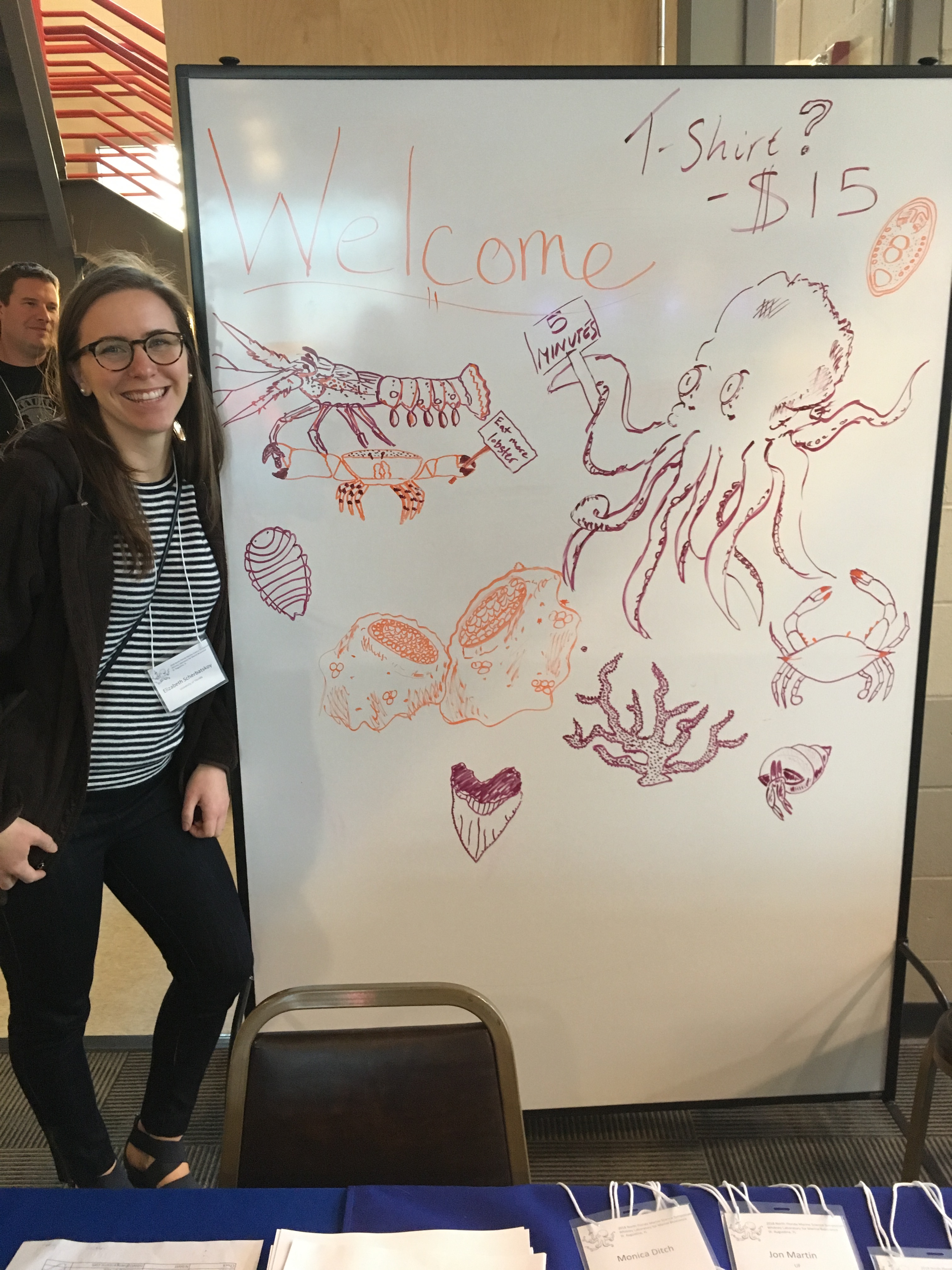 Presenting our squid work at the North Florida Marine Science Symposium ...